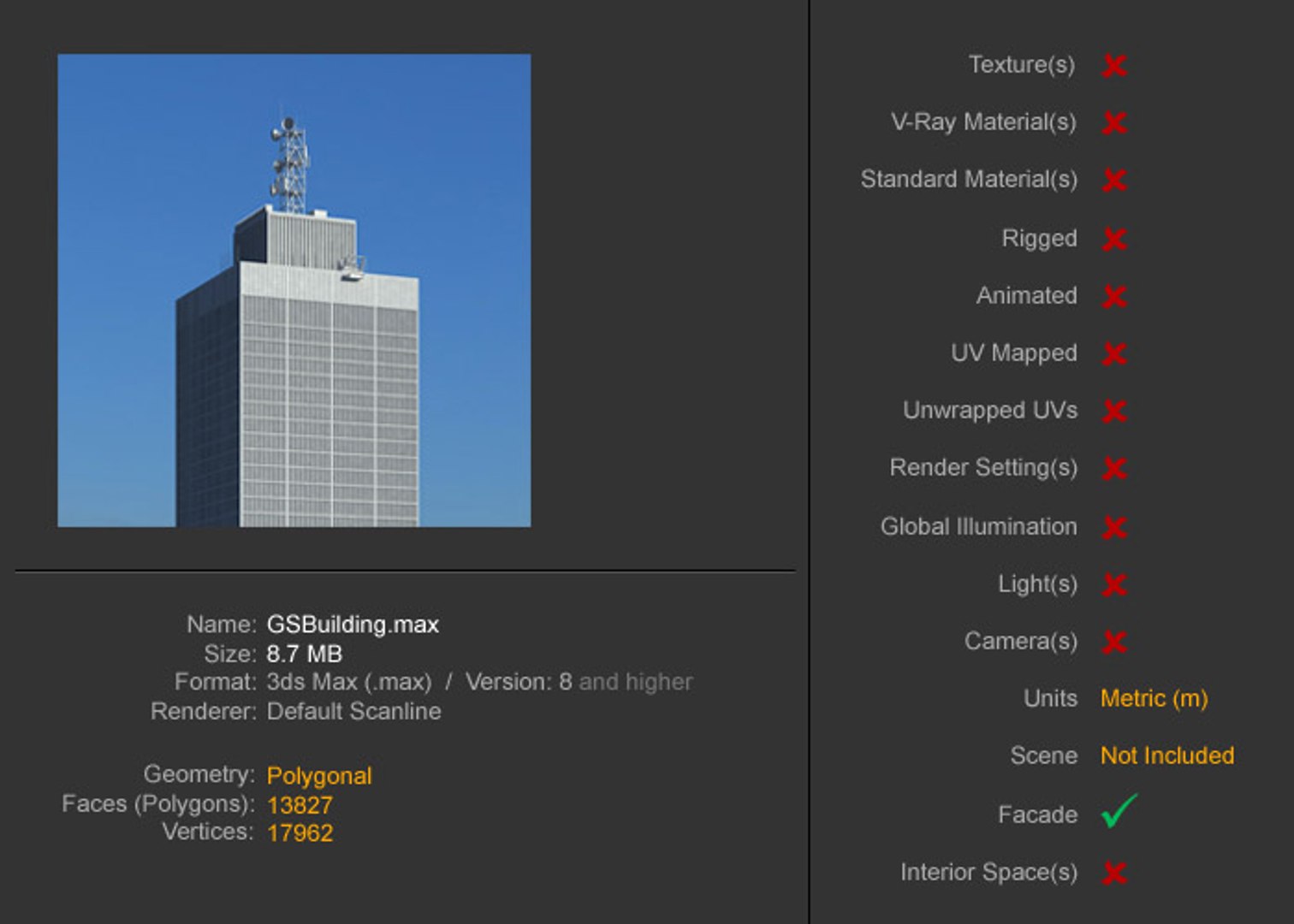 3D Gs Building - TurboSquid 1301857