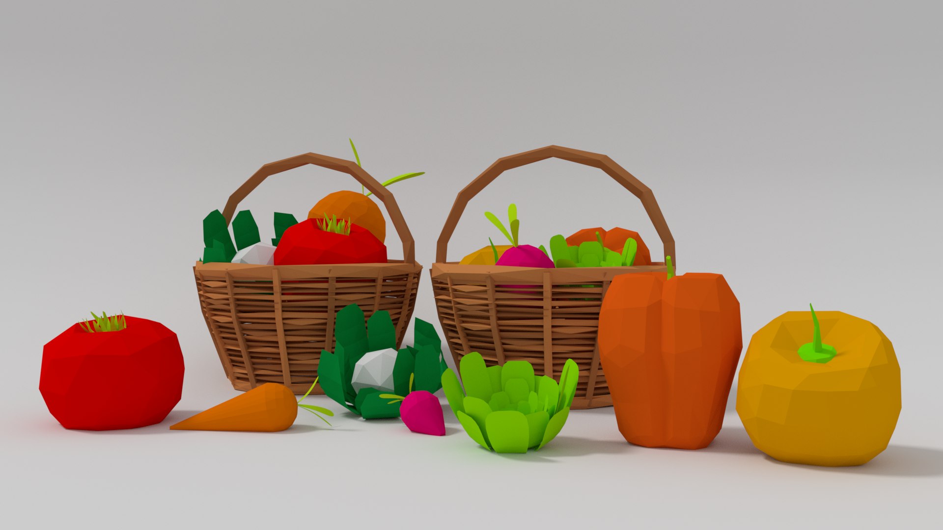 3D Assets Vegetable Basket Model - TurboSquid 1304861