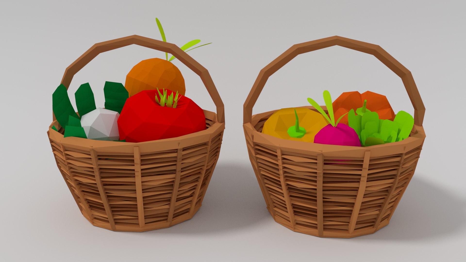 3D Assets Vegetable Basket Model - TurboSquid 1304861