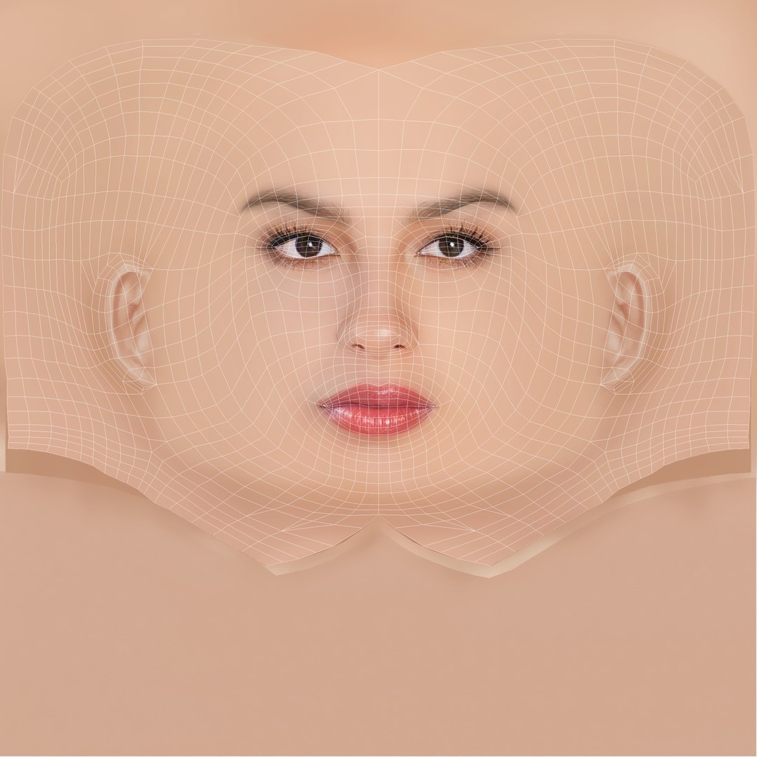 3D Model Olivia Rodrigo Head - No Hair - Low Poly Head For Game ...