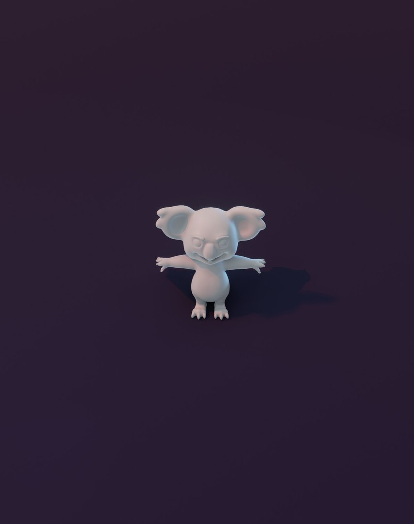 3D Model Cartoon Koala Rigged Base Mesh 3D Model - TurboSquid 1983233