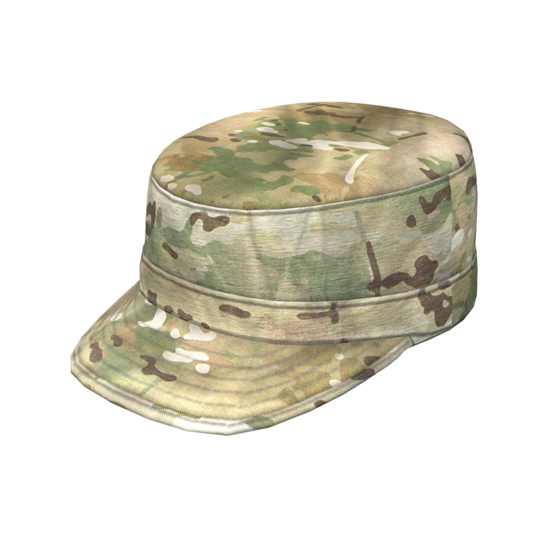 Army Patrol Cap Multicam 3d Model