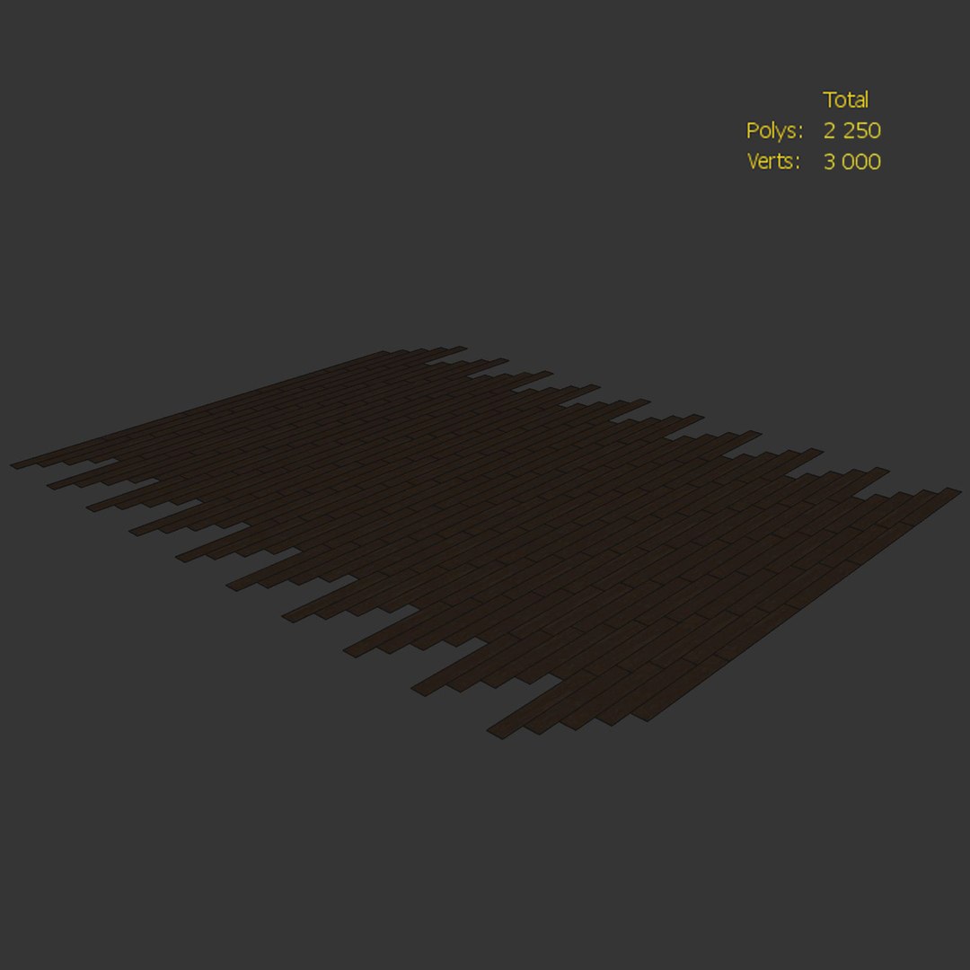 Wood oak floor black 3D - TurboSquid 1530894