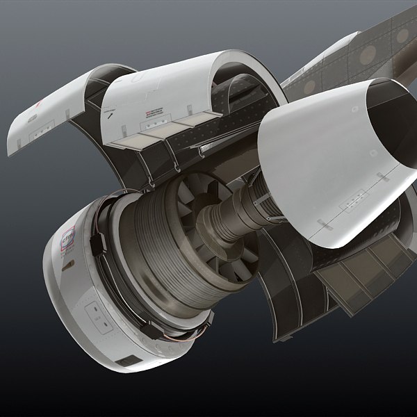 3d cfm56 jet engine