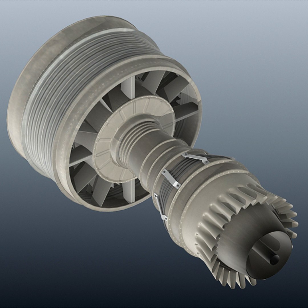 3d cfm56 jet engine