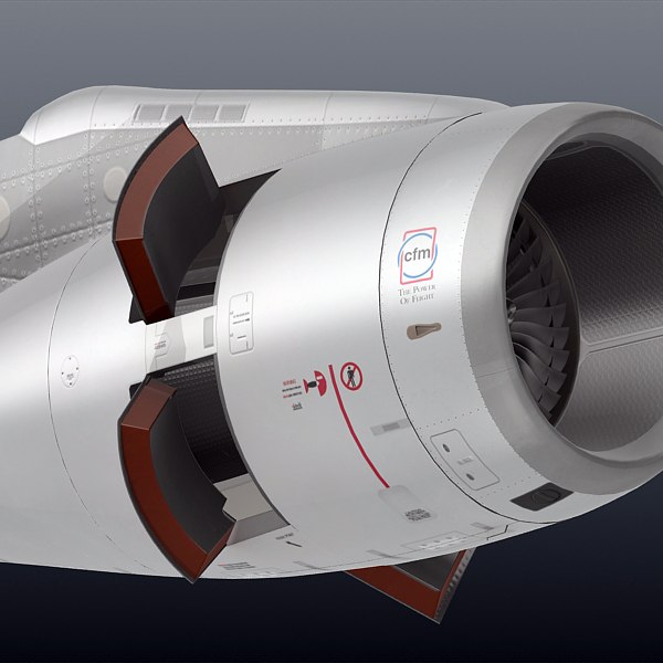 3d cfm56 jet engine