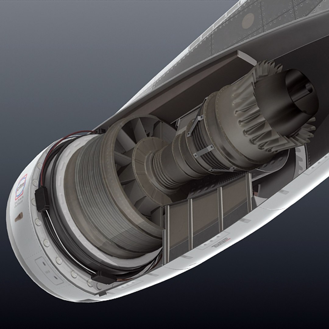 3d Cfm56 Jet Engine