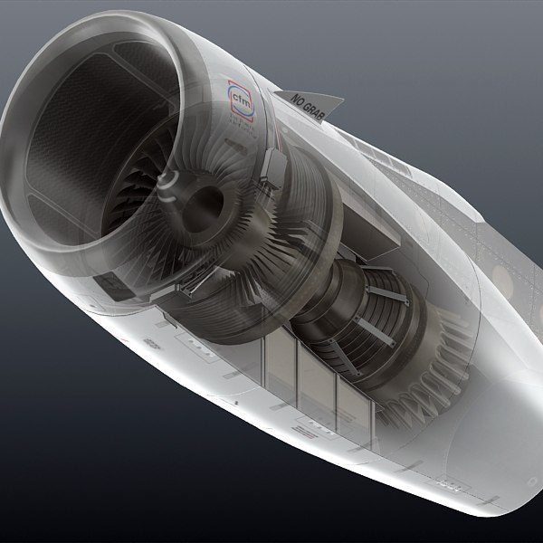 3d cfm56 jet engine