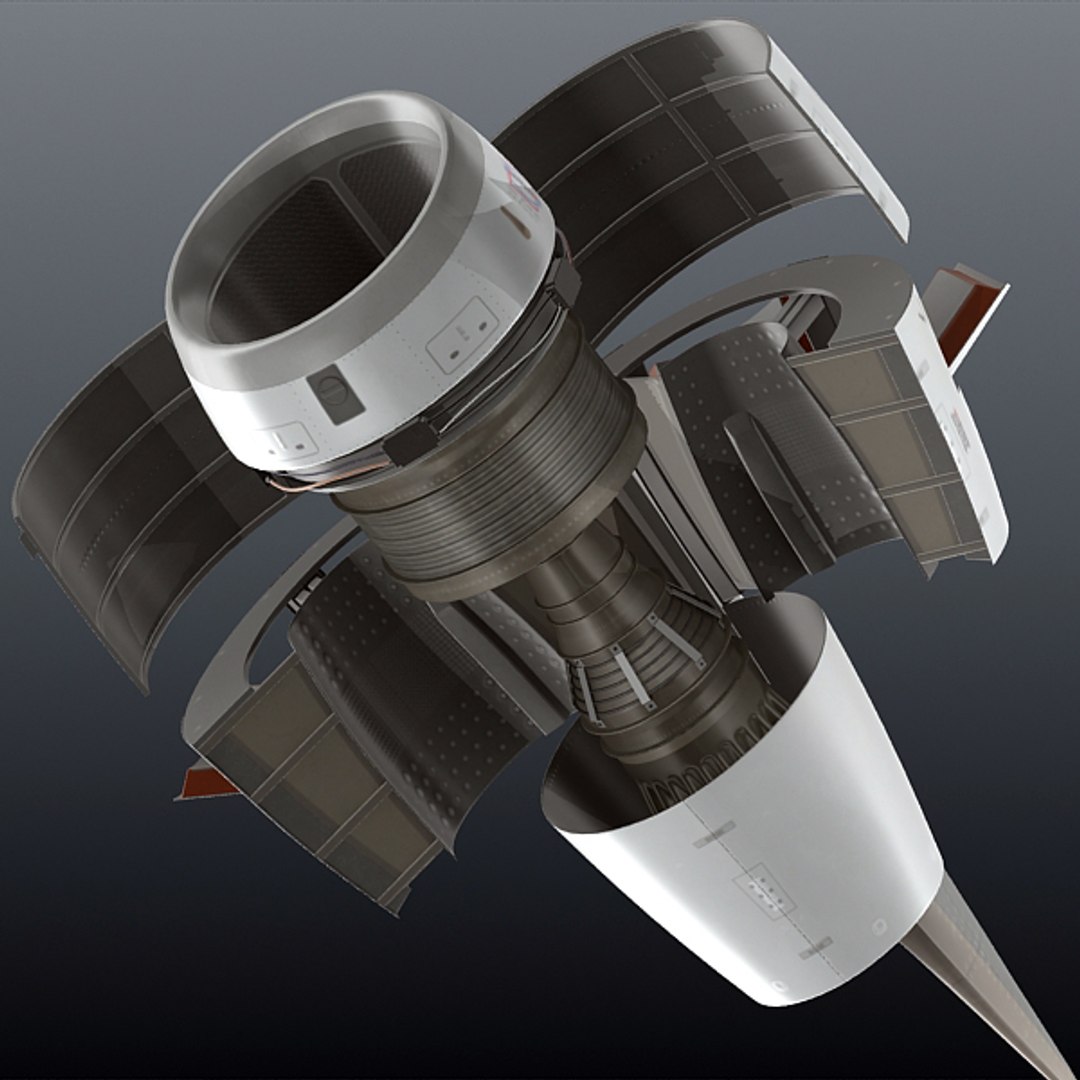 3d cfm56 jet engine