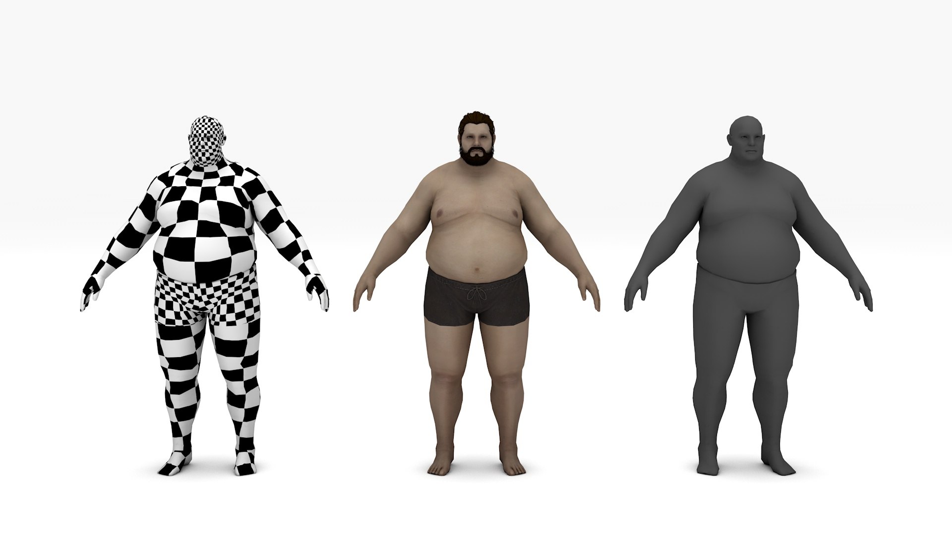 3D Fat Man - TurboSquid 2381298