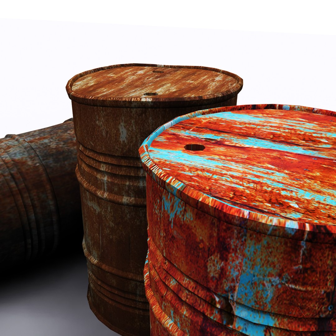 Rusty Drums 3D Model - TurboSquid 1386738