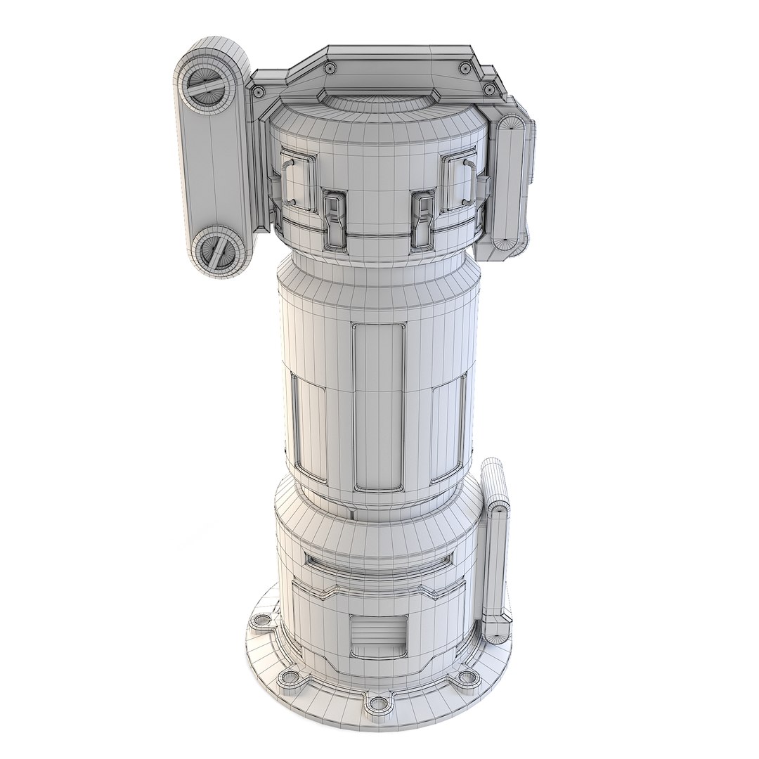 Space Station Cylindrical Pod 3D - TurboSquid 2199299