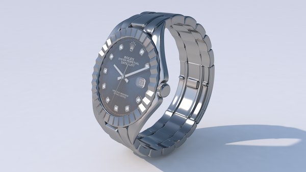 rolex watch 3d max