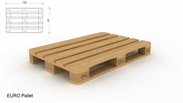 3D pallets euro plastic model - TurboSquid 1586460