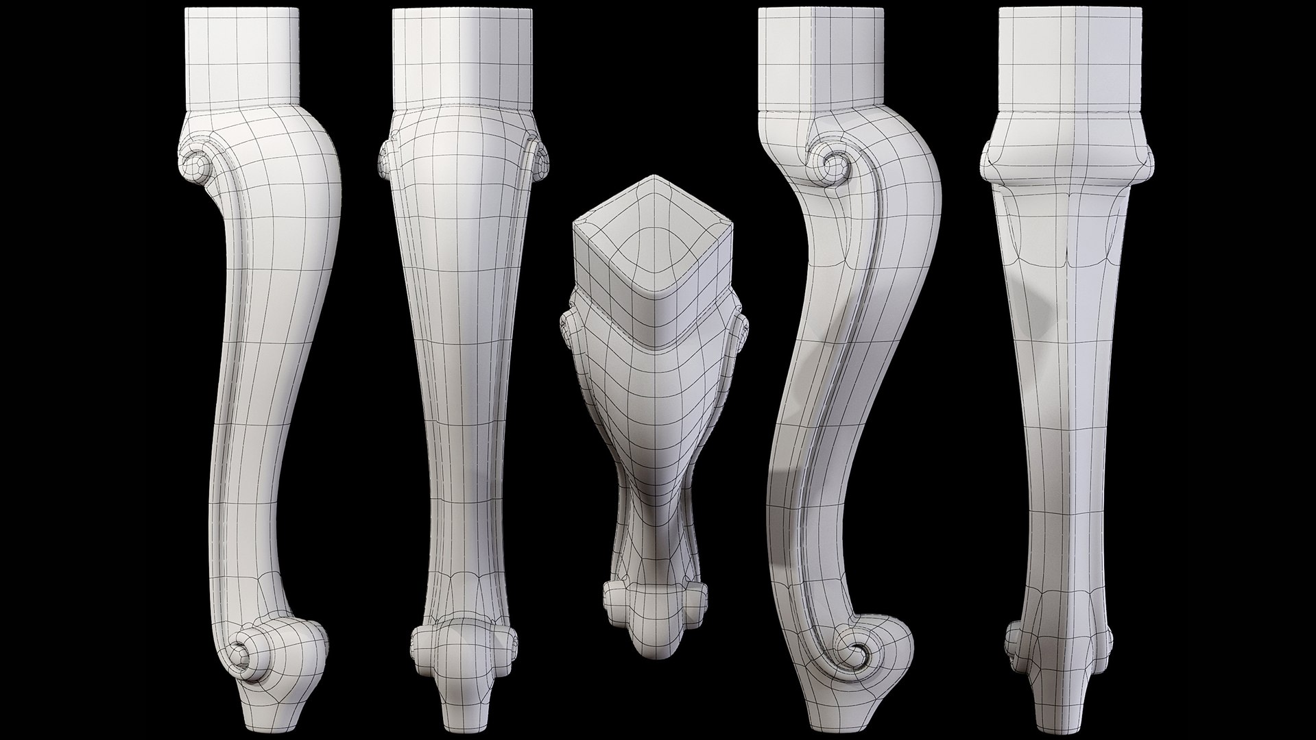 Classic leg 002 3D model - TurboSquid 1731458