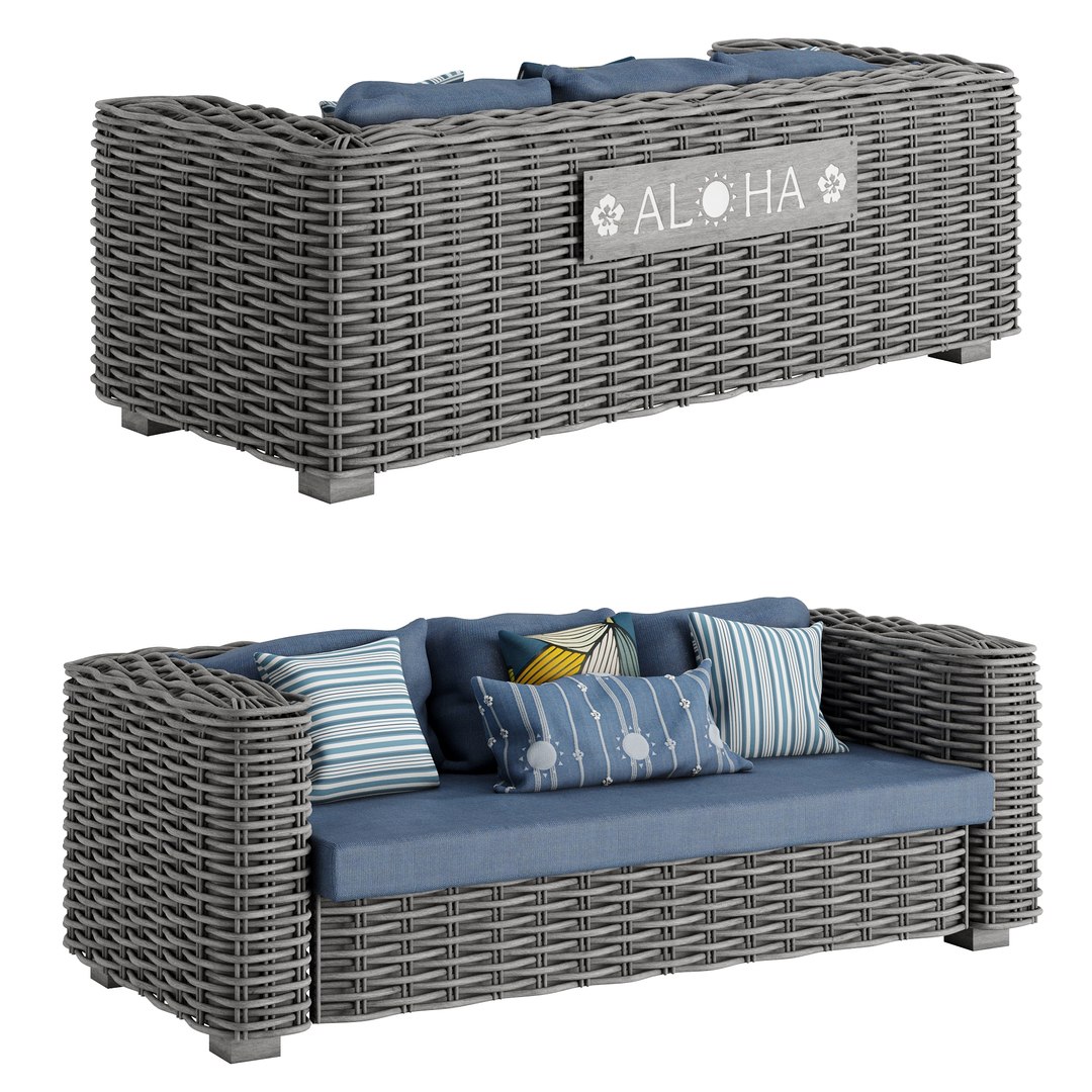 3D Attitude Sofa Island - TurboSquid 1978696