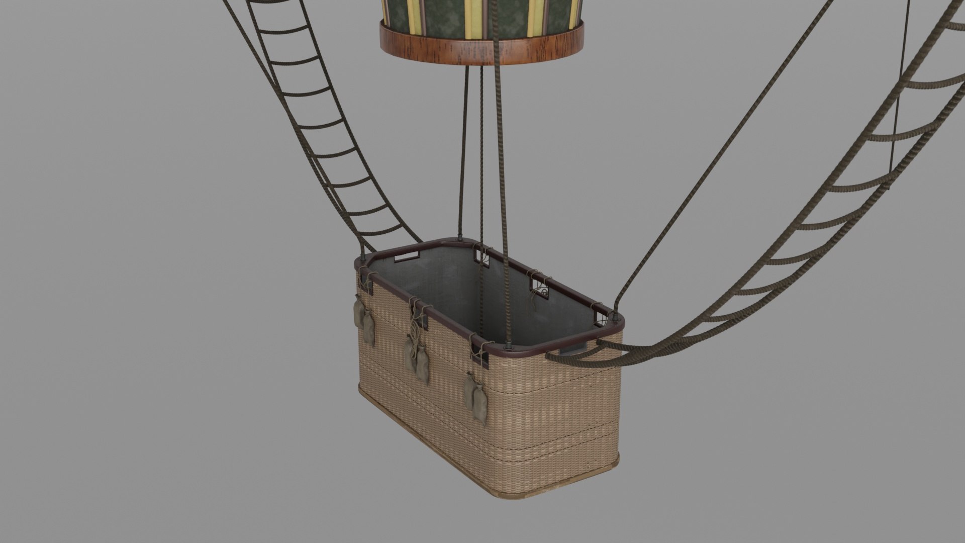 3D Victorian Air Balloon Model - TurboSquid 2024376