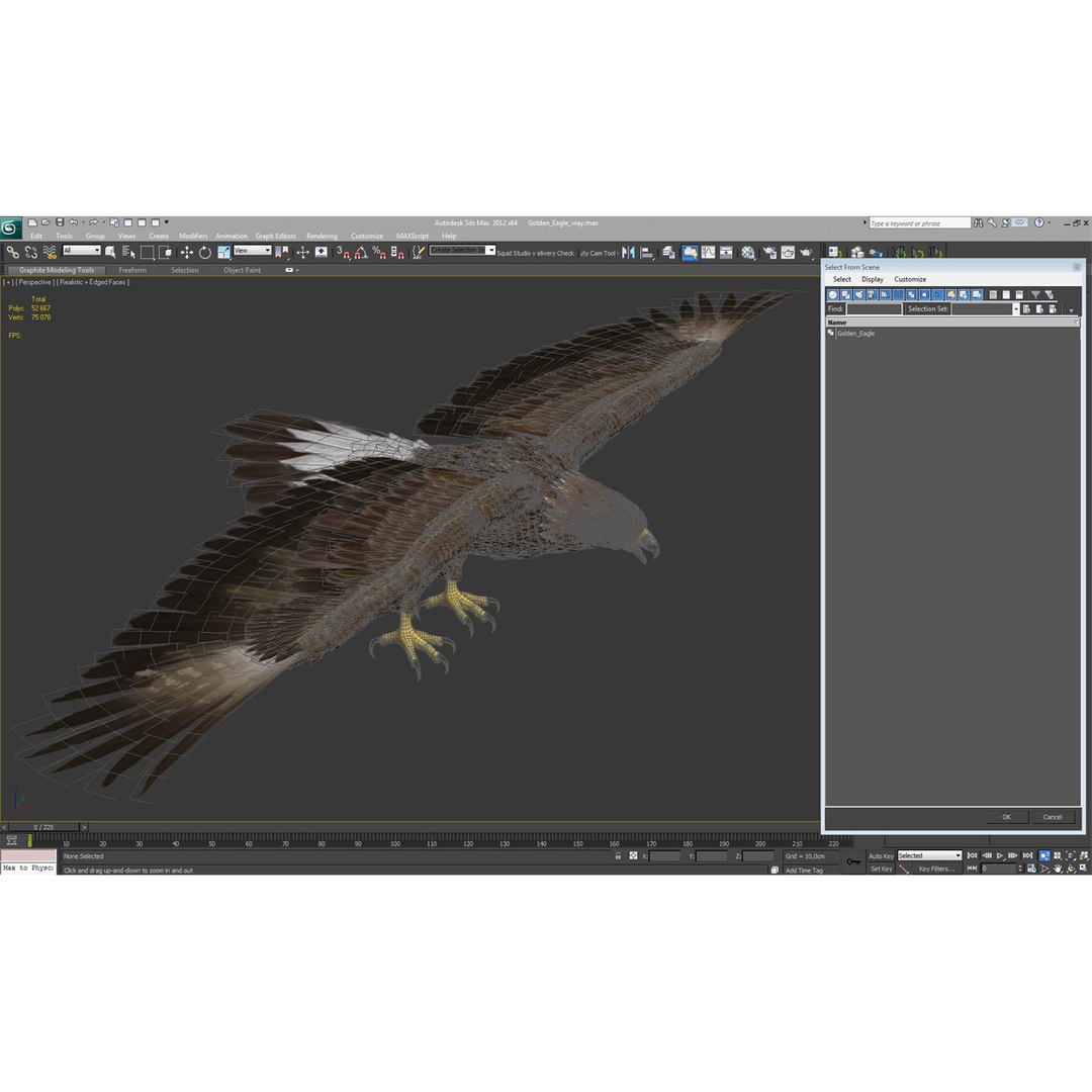 3d golden eagle model