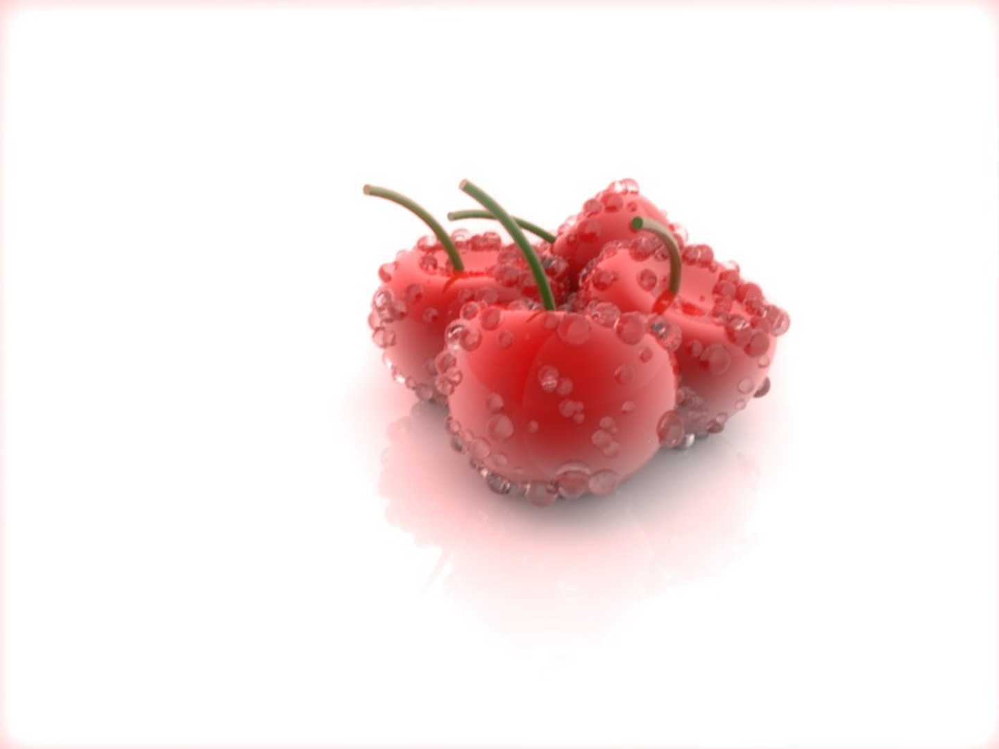 realistic cherry c4d