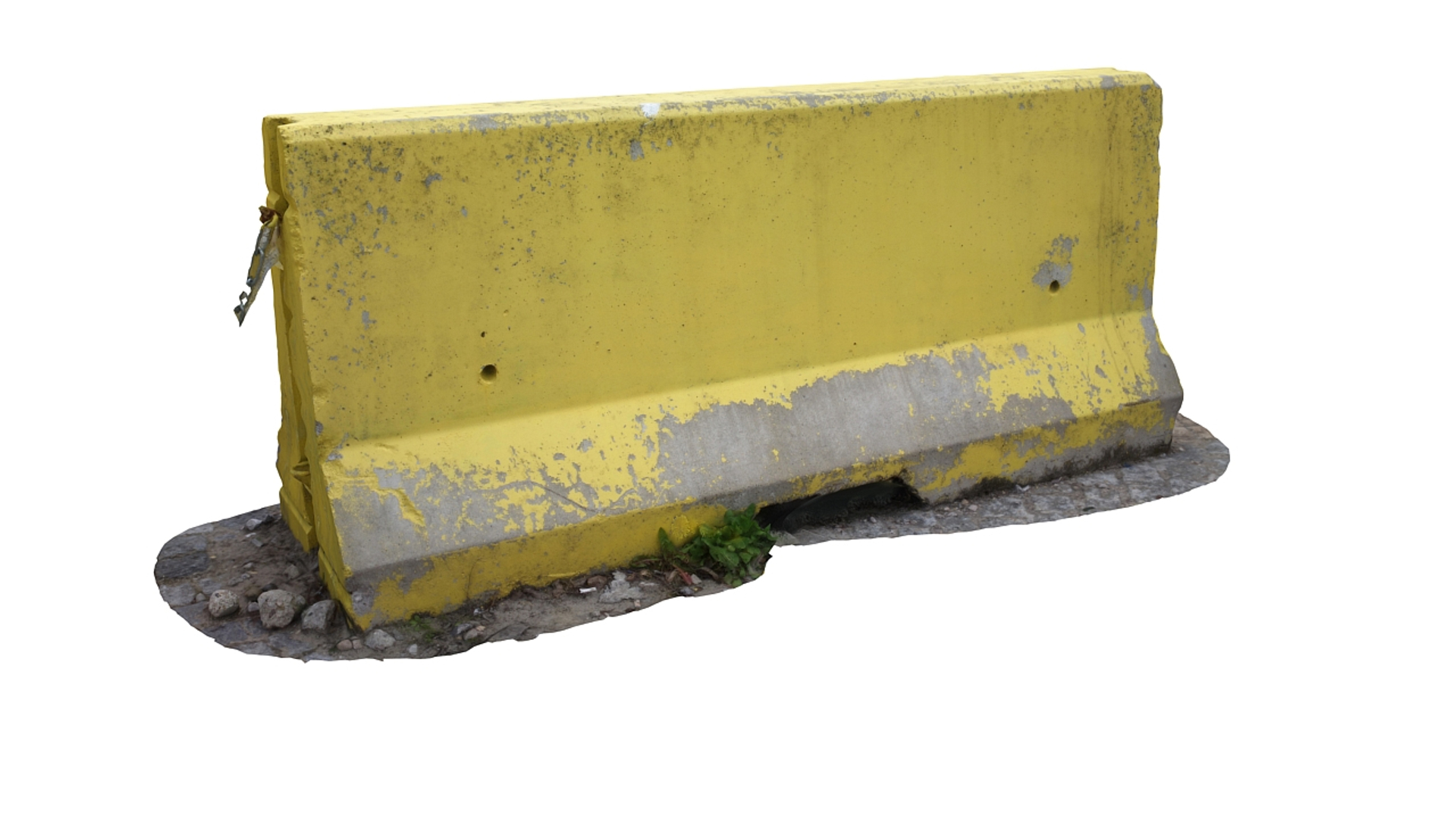3d model concrete barrier scan 8k