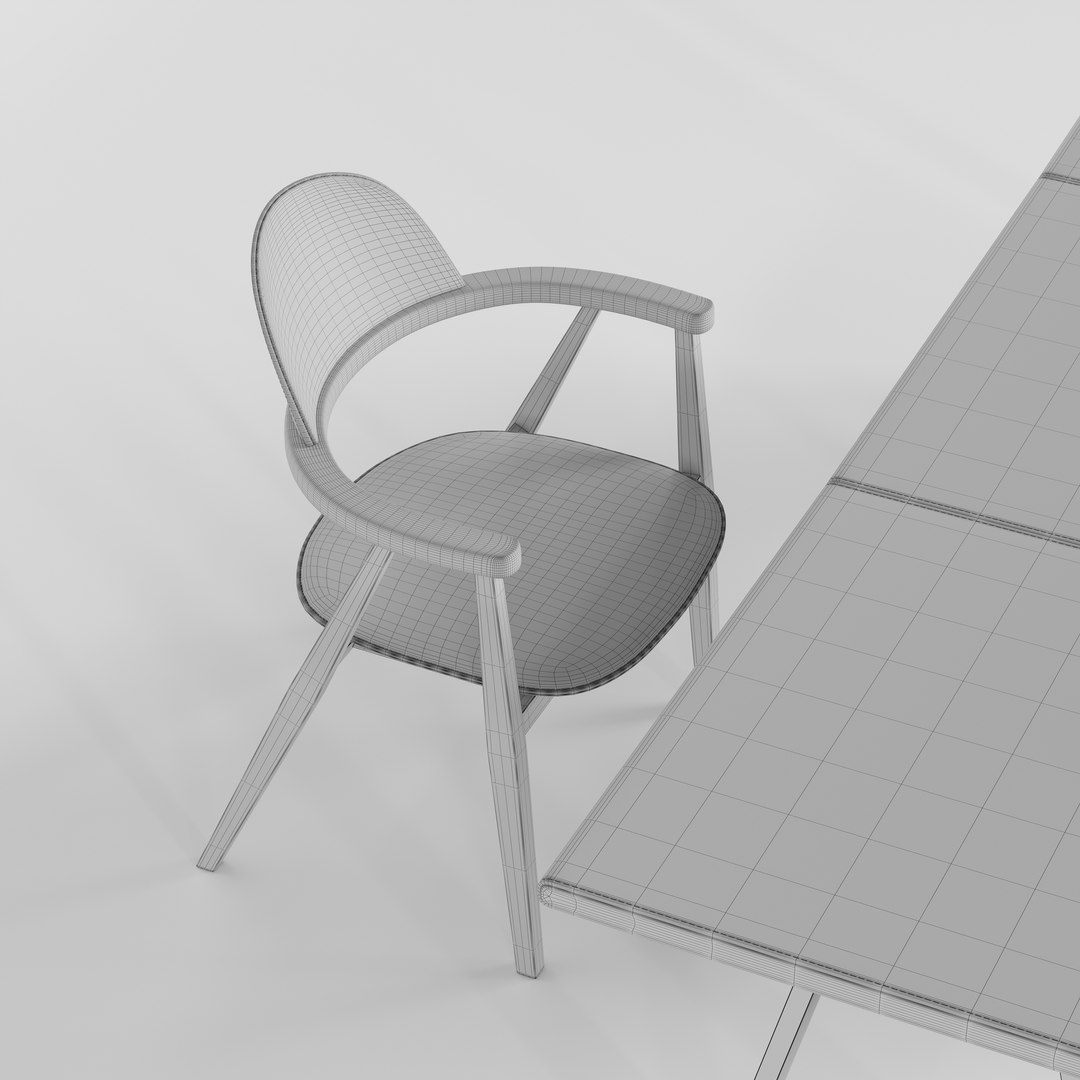 Hermes Metiers Desk And Chair 3D - TurboSquid 2167104