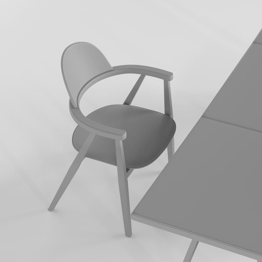 Hermes Metiers Desk And Chair 3D - TurboSquid 2167104