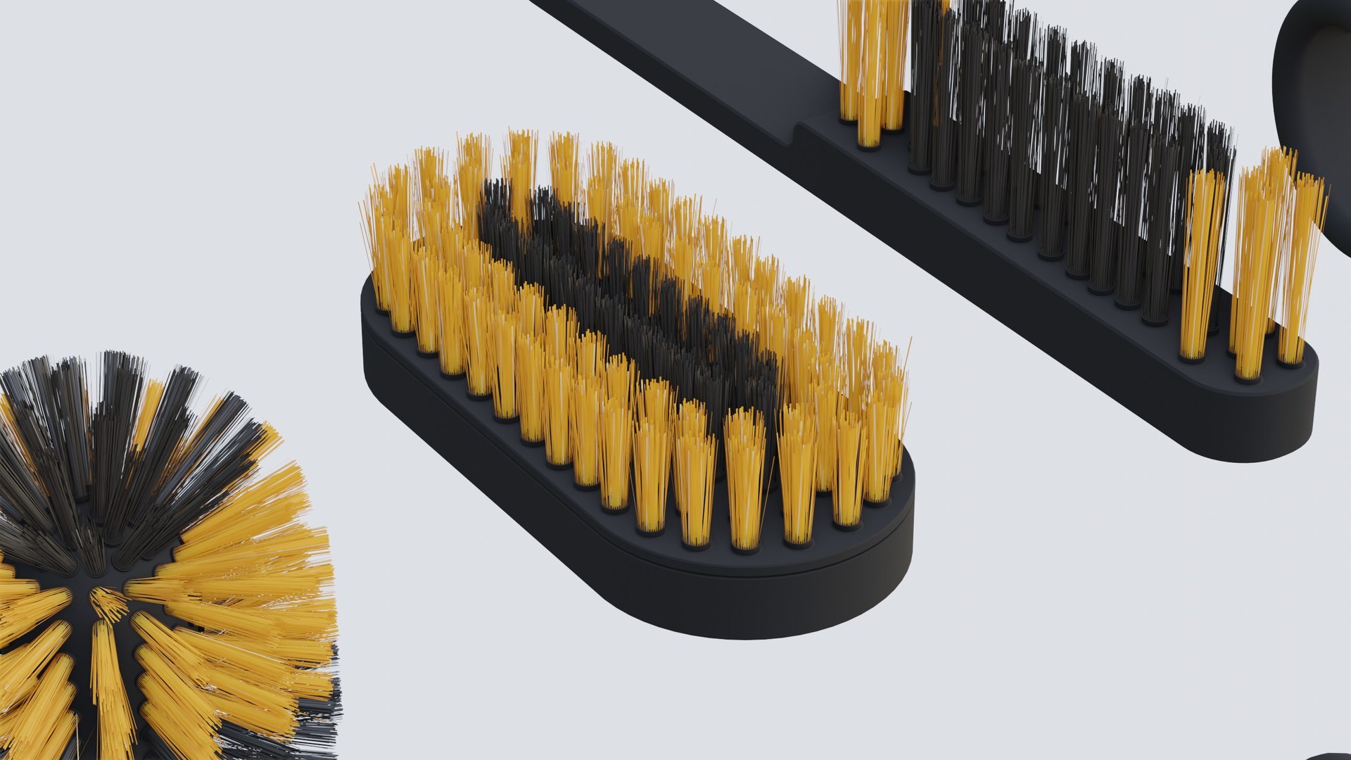 3D cleaning brushes - TurboSquid 1976621
