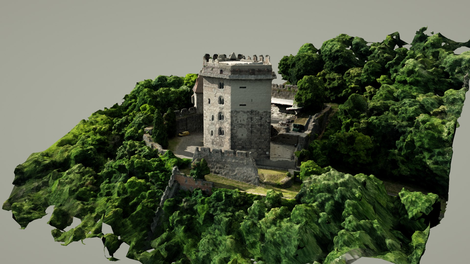 3D Medieval Tower Model - TurboSquid 1904420