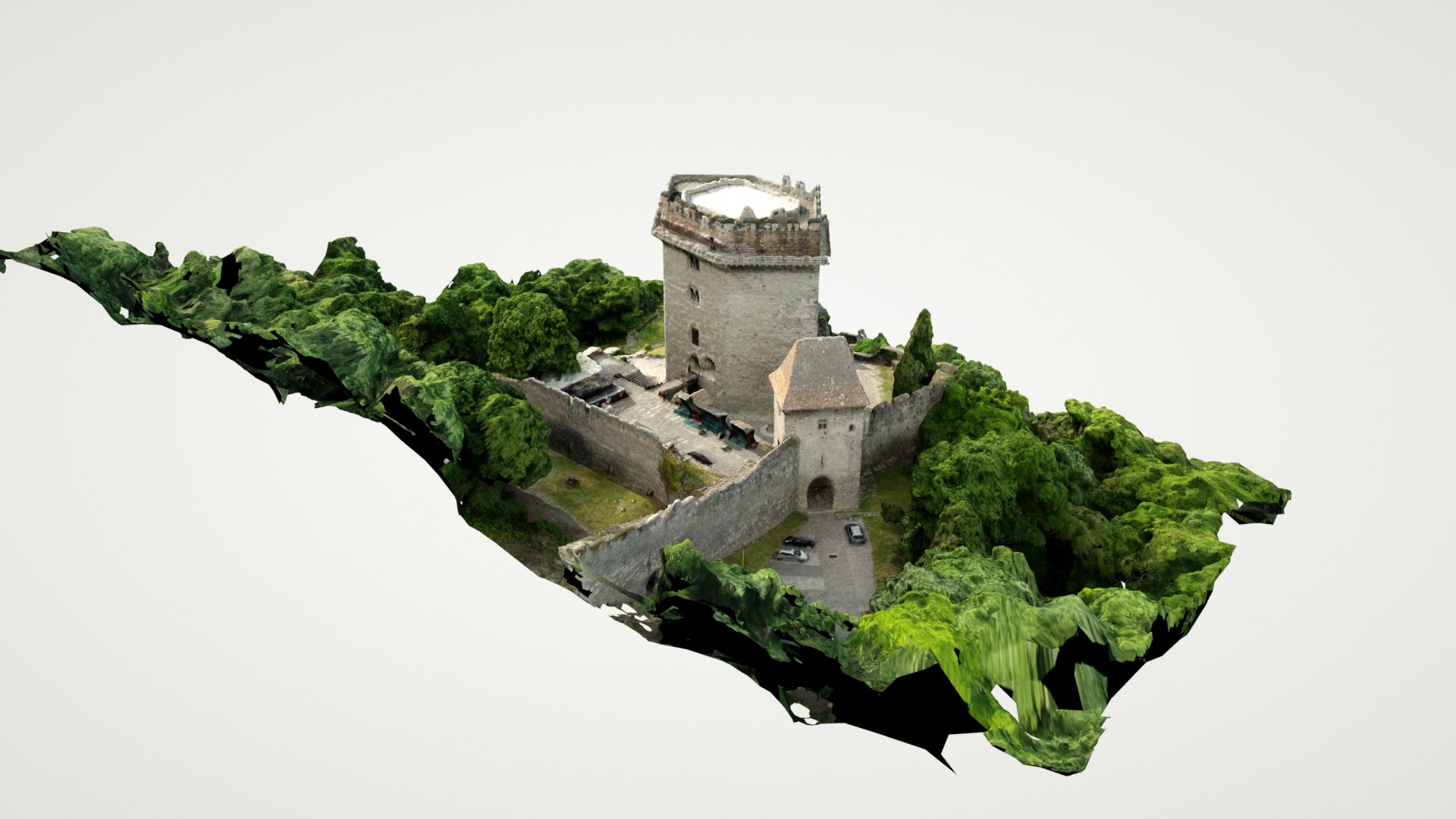 3D Medieval Tower Model - TurboSquid 1904420