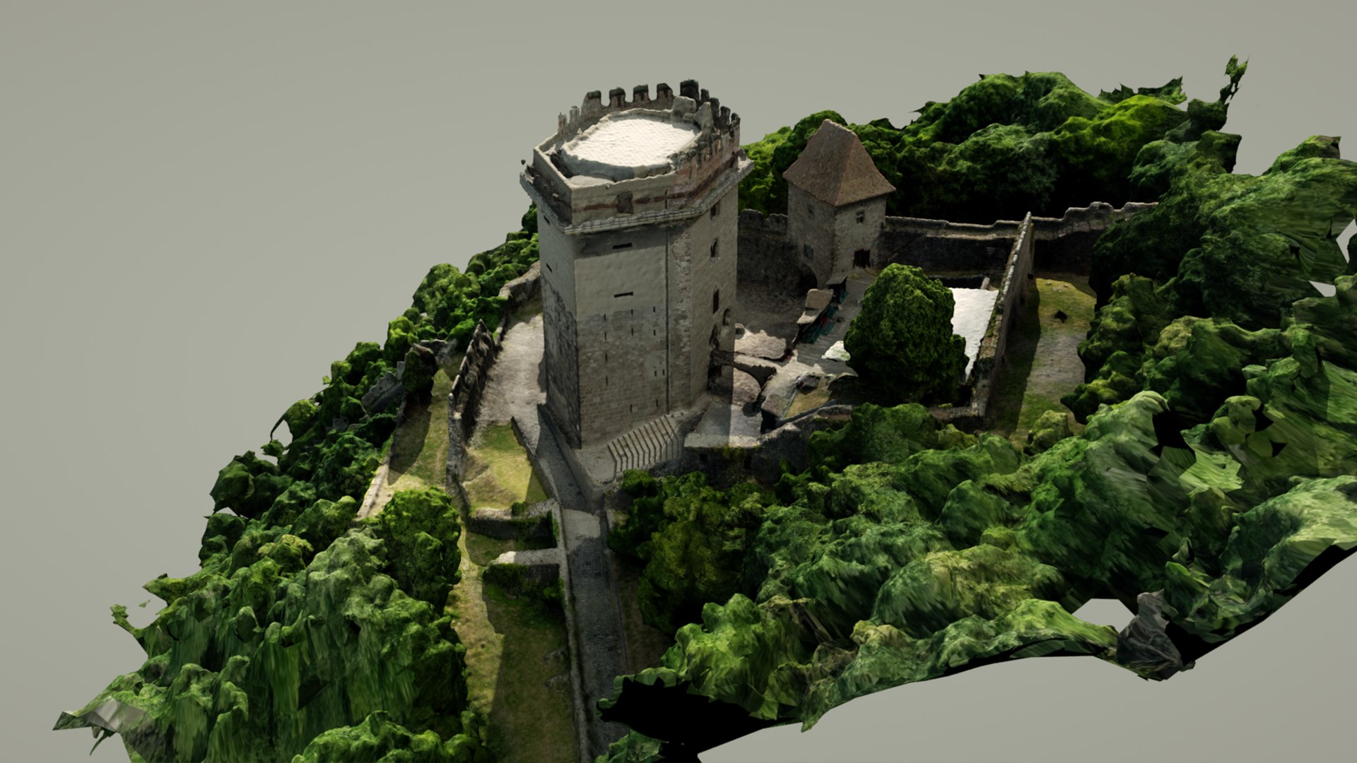 3D Medieval Tower Model - TurboSquid 1904420