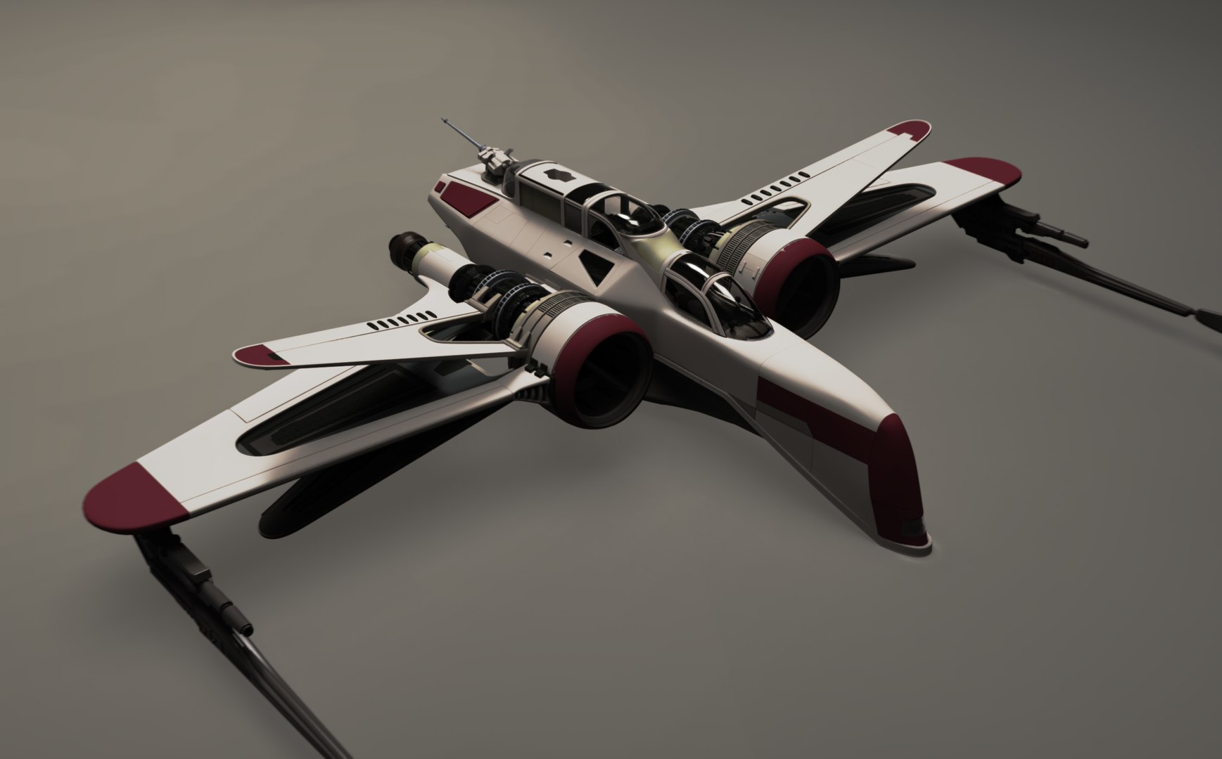 3D Star Wars ARC-170 Starfighter Ready For Movie Projects Model ...