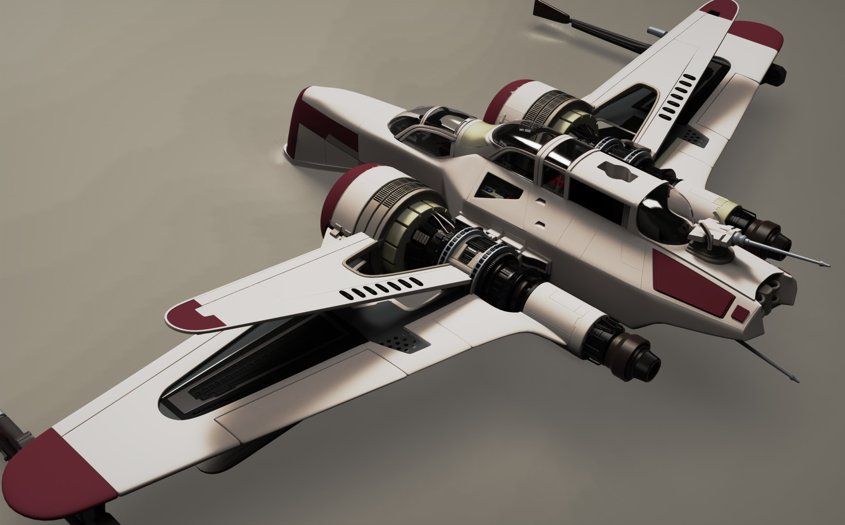 3D Star Wars ARC-170 Starfighter Ready For Movie Projects Model ...