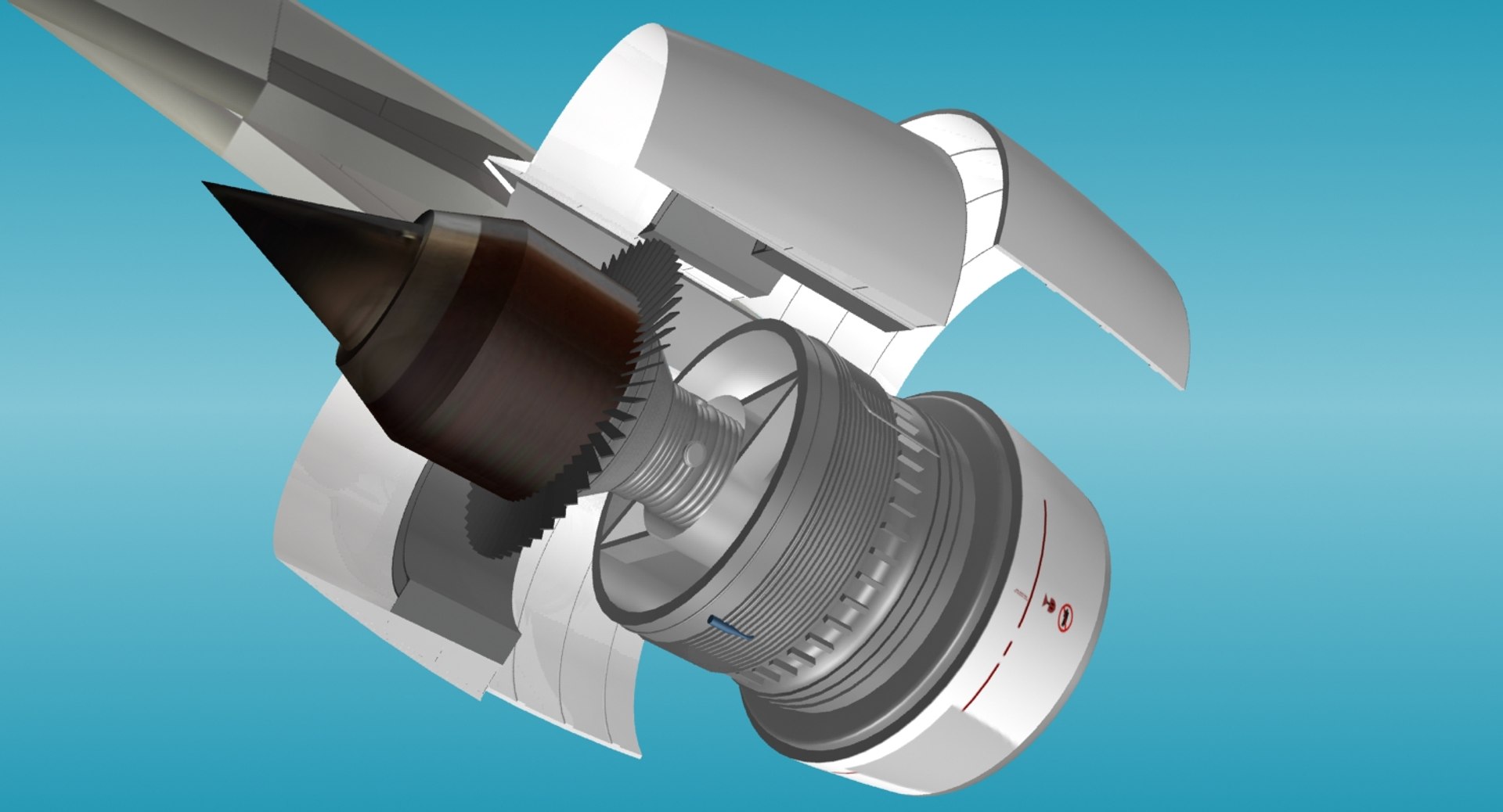 3d Generic Aircraft Engine