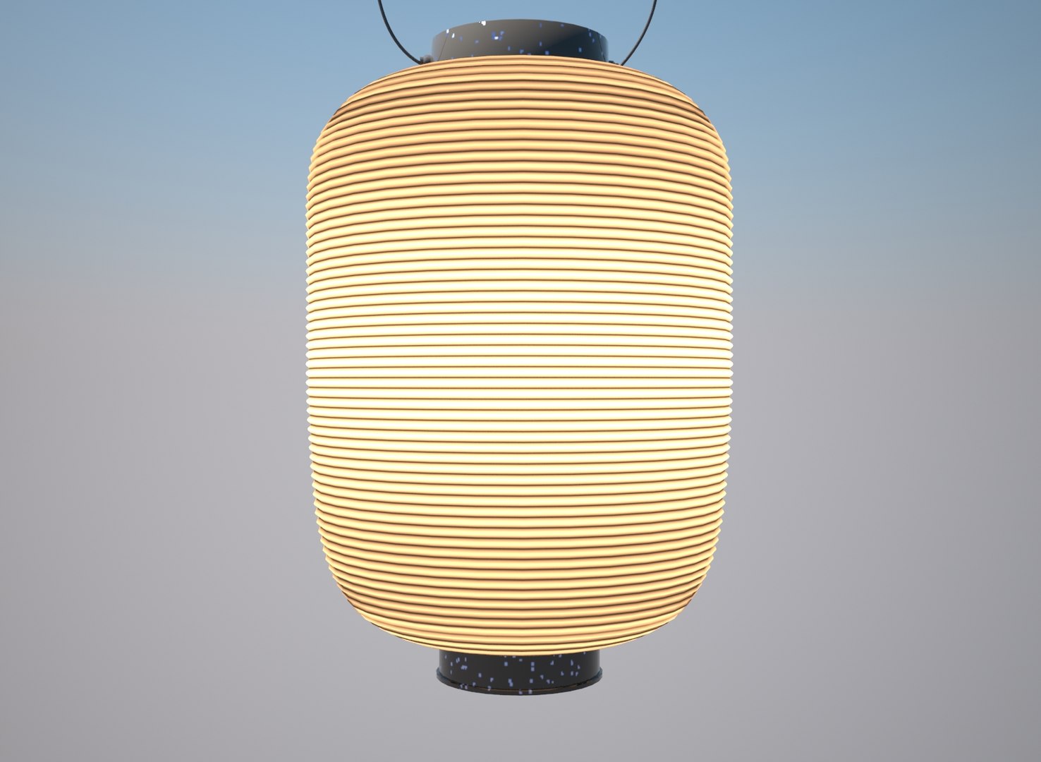 japanese lamp samurai - 3d 3ds