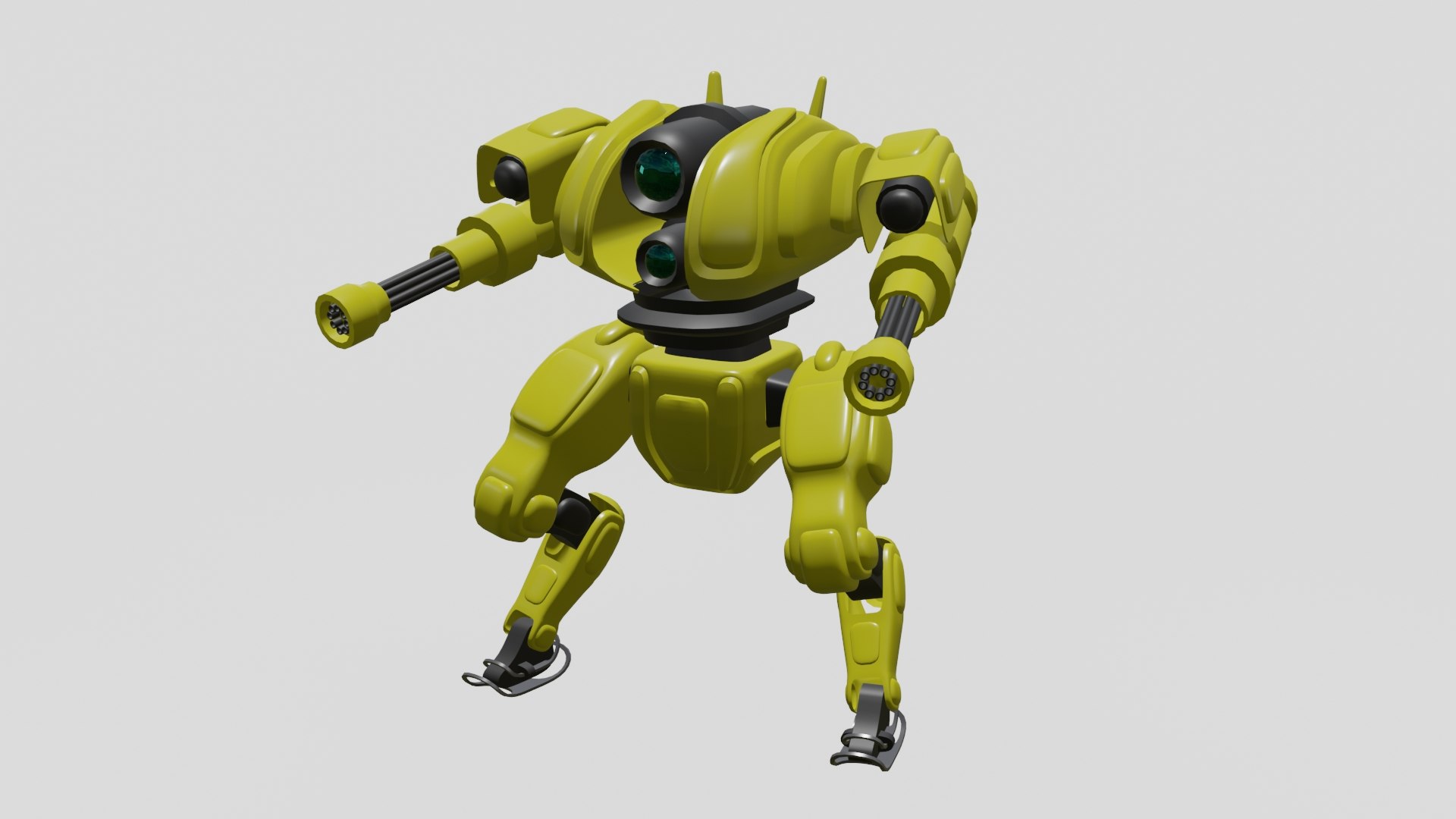 modelo 3d Mech common yellow - TurboSquid 2044110