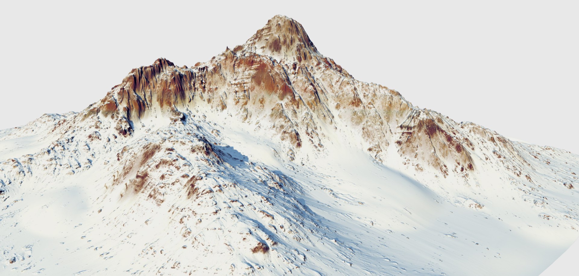3D Model Snow Mountain - TurboSquid 1241470