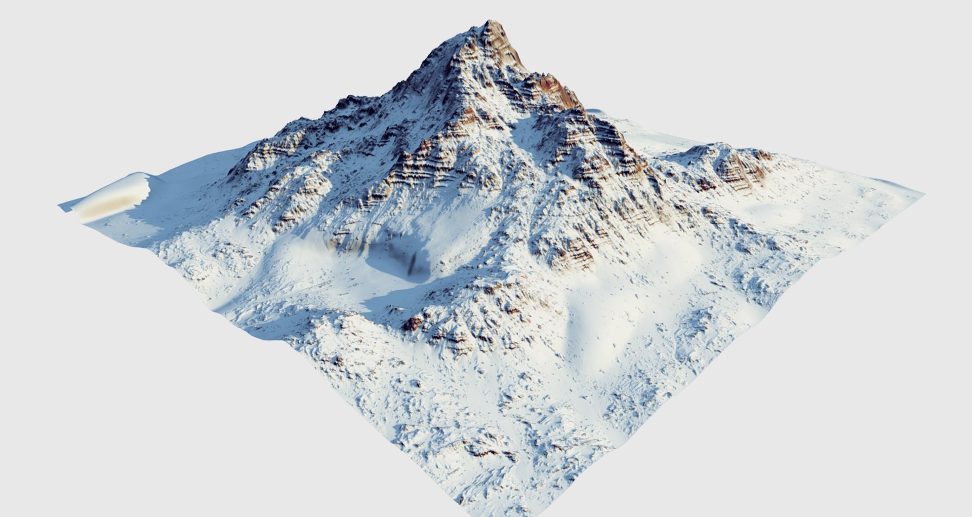 3D Model Snow Mountain - TurboSquid 1241470