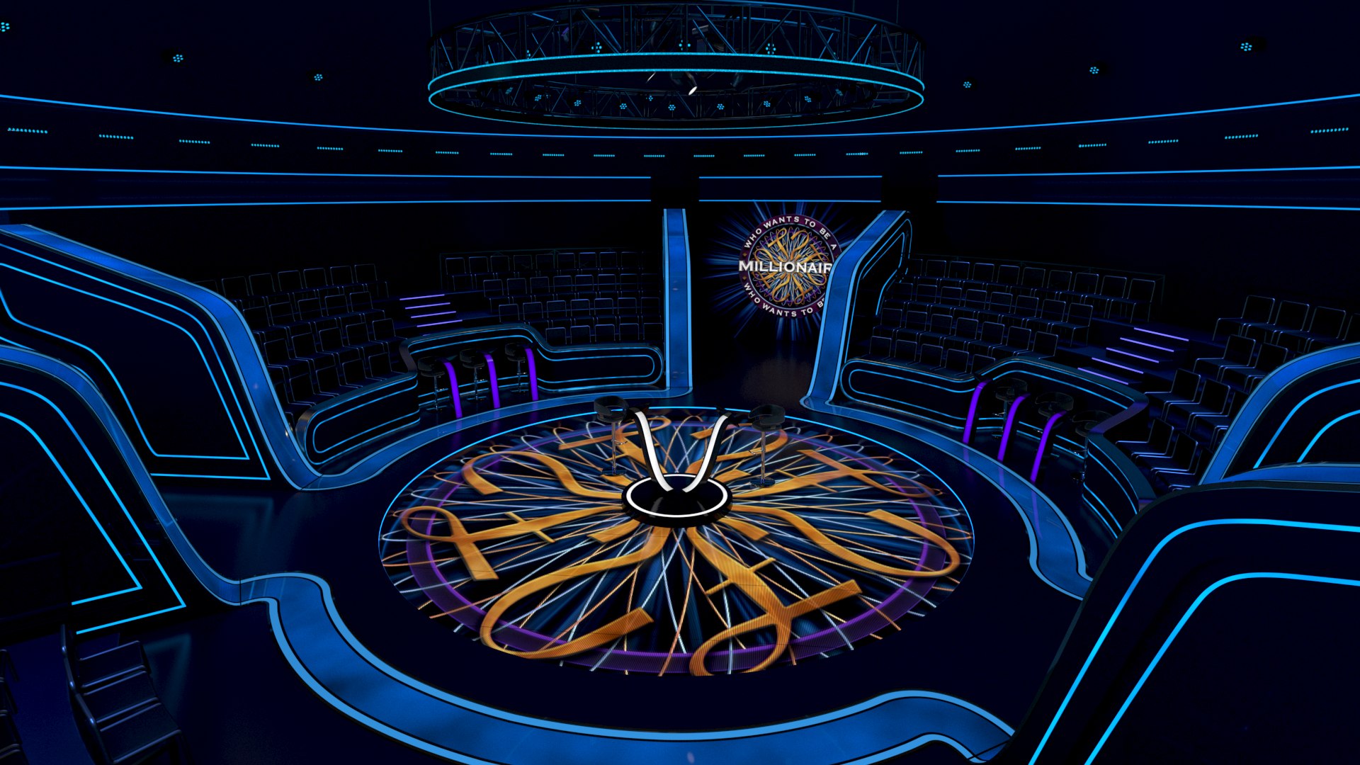 Who Wants To Be A Millionaire TV Studio Set UK 3D 3D Model - TurboSquid ...