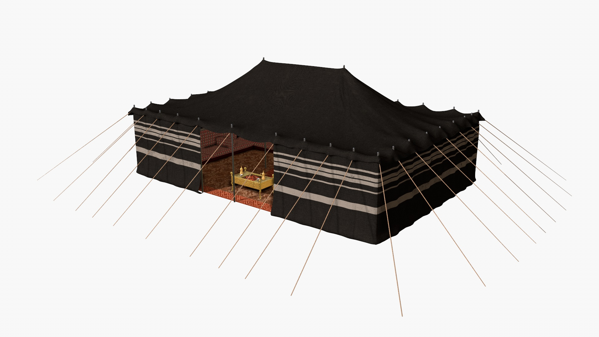 3D Arabic Tent Model - TurboSquid 2142146