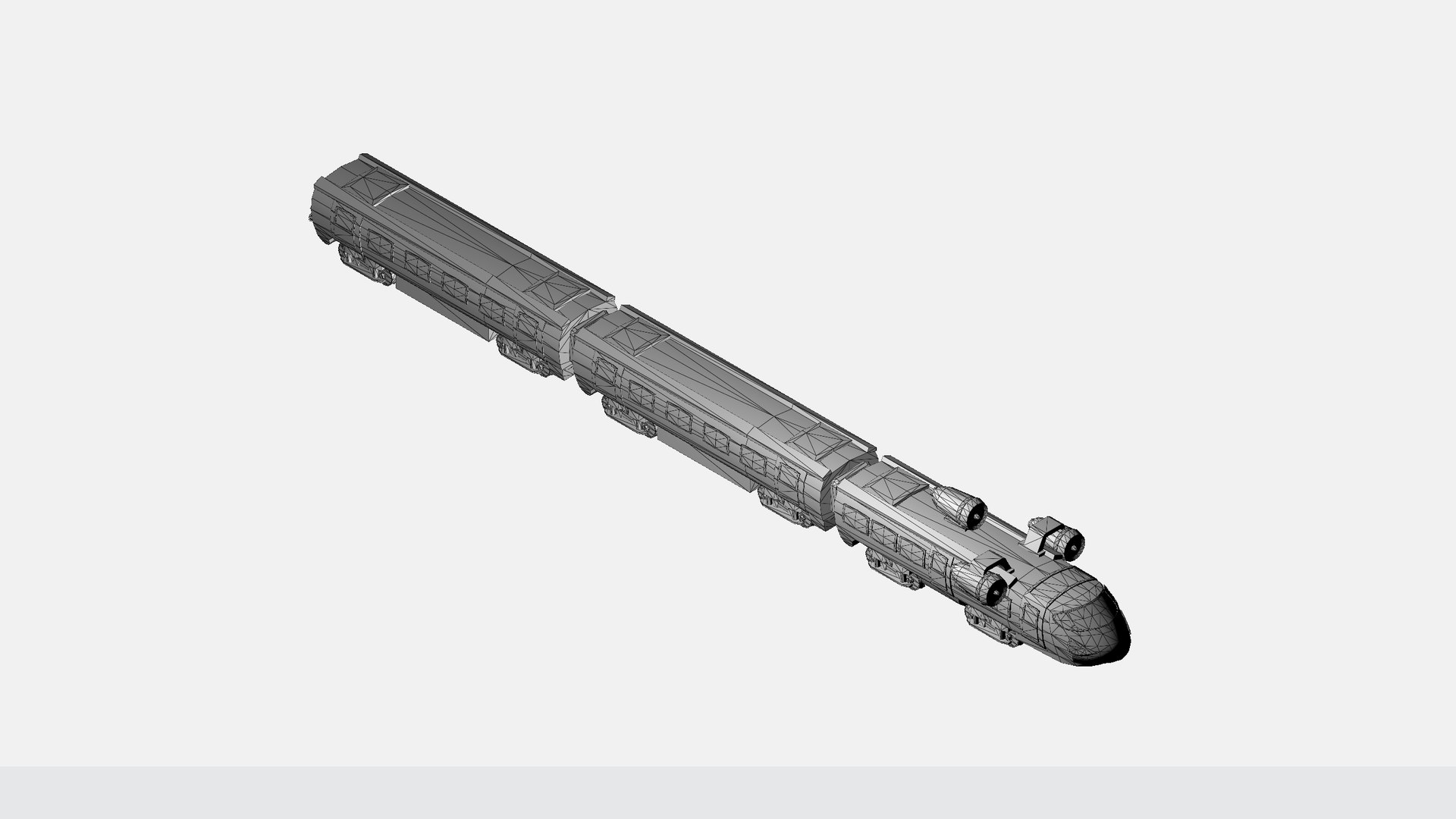 Bullet Train 3D Model - TurboSquid 2397171