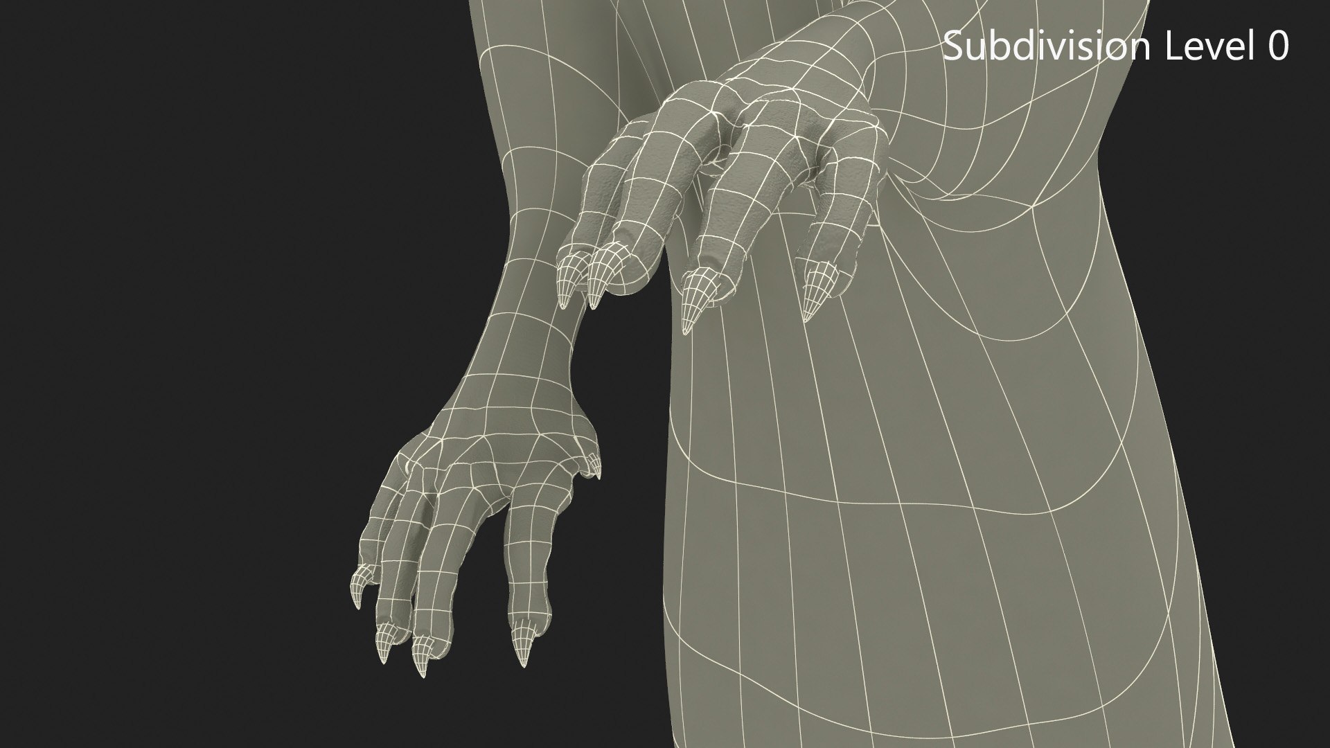 3D Standing Rat With Fur - TurboSquid 2265135