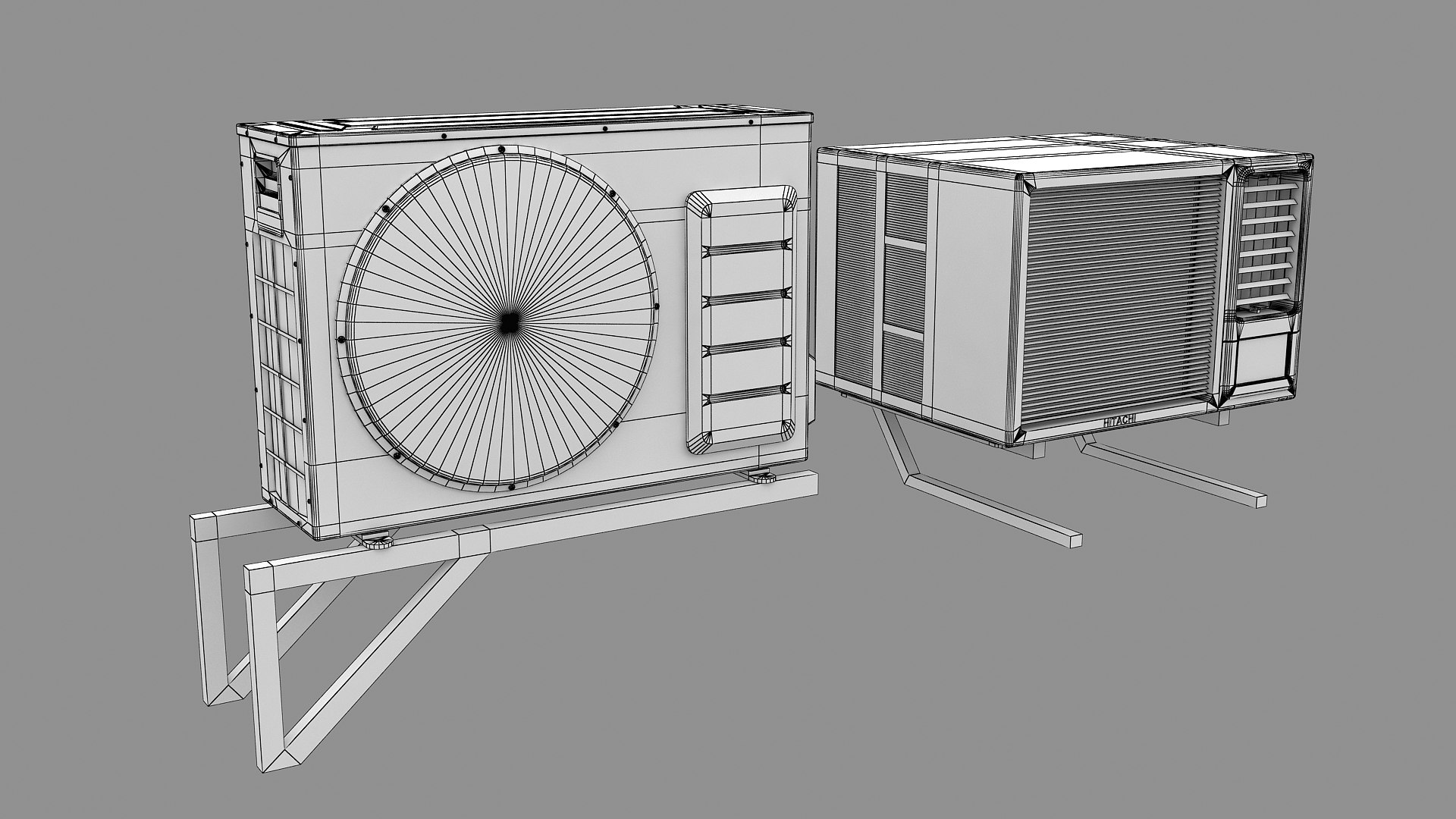 Air Conditioner Window Outdoor 3D model - TurboSquid 1723883