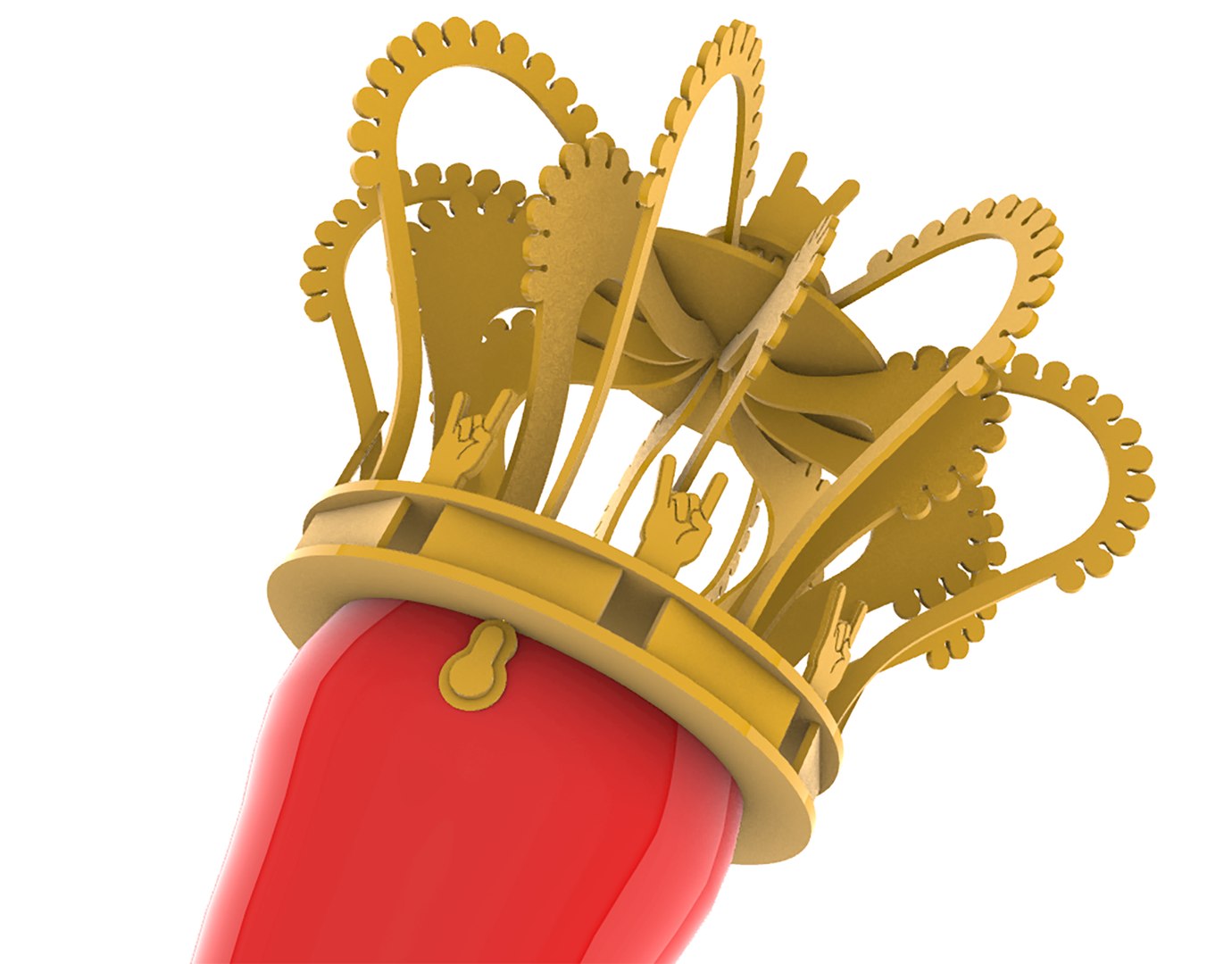 3D Cornicello 3D Model Model - TurboSquid 2414653