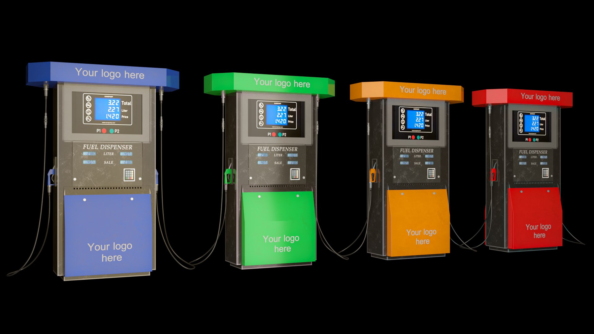 Fuel Dispenser 3D Model - TurboSquid 1989849