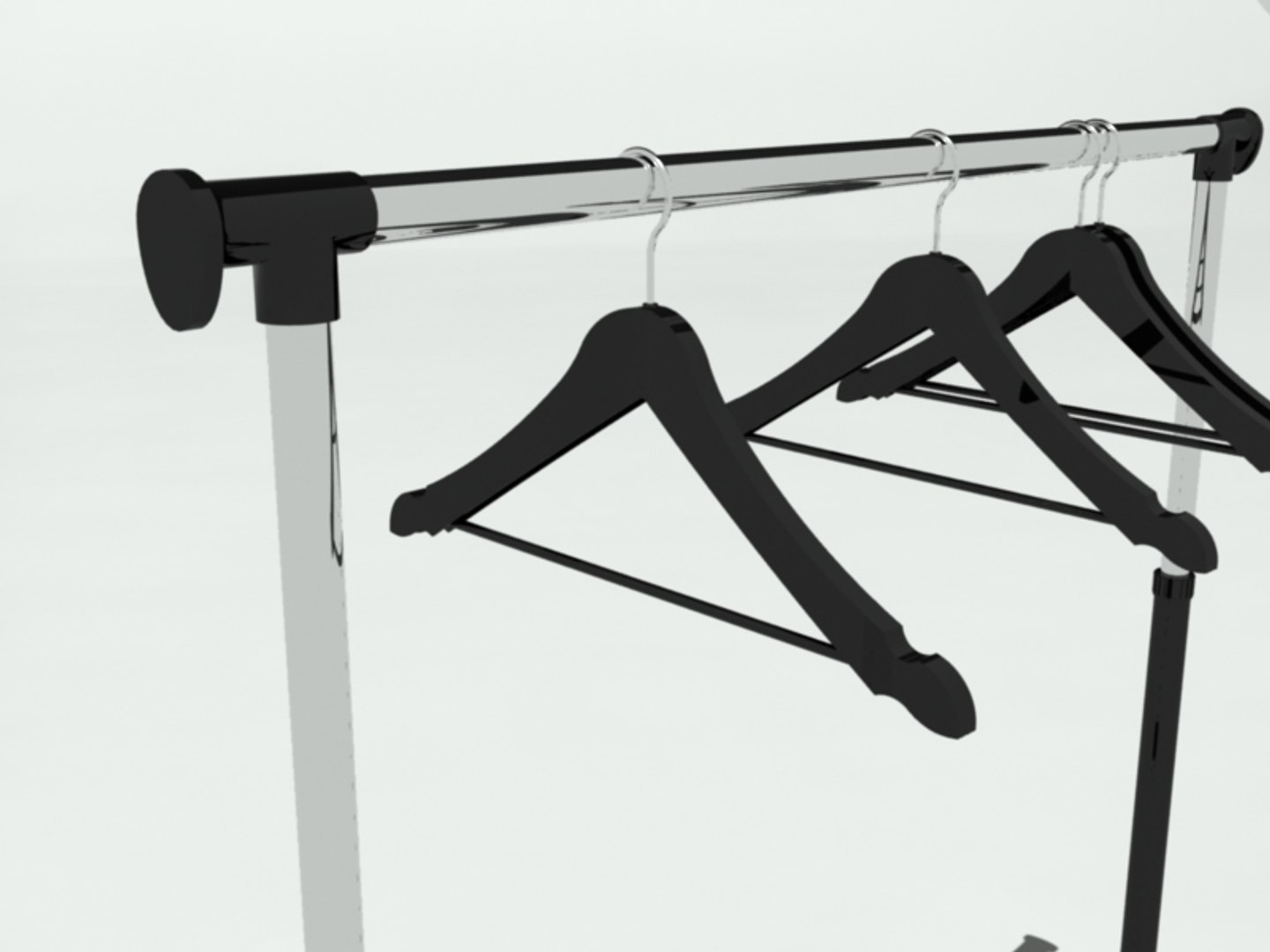 Free 3ds Model Clothes Rack Hangers