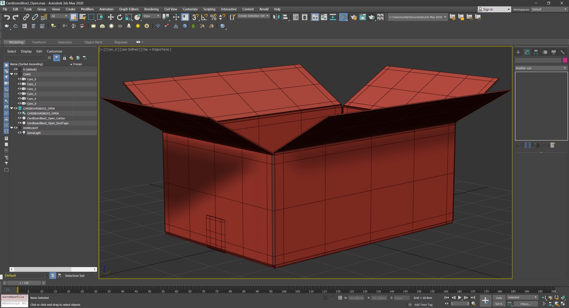 Cardboard Box 2 Open 3D model - TurboSquid 2180043