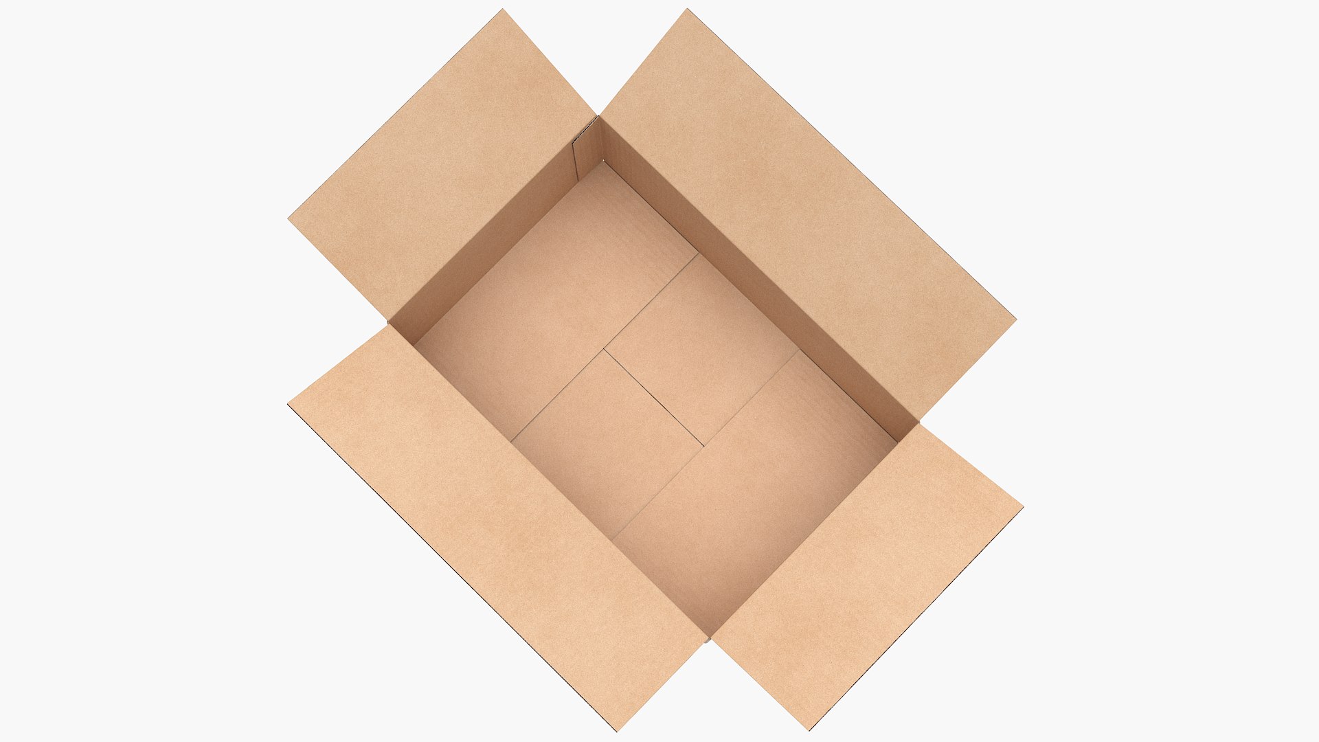 Cardboard Box 2 Open 3D model - TurboSquid 2180043
