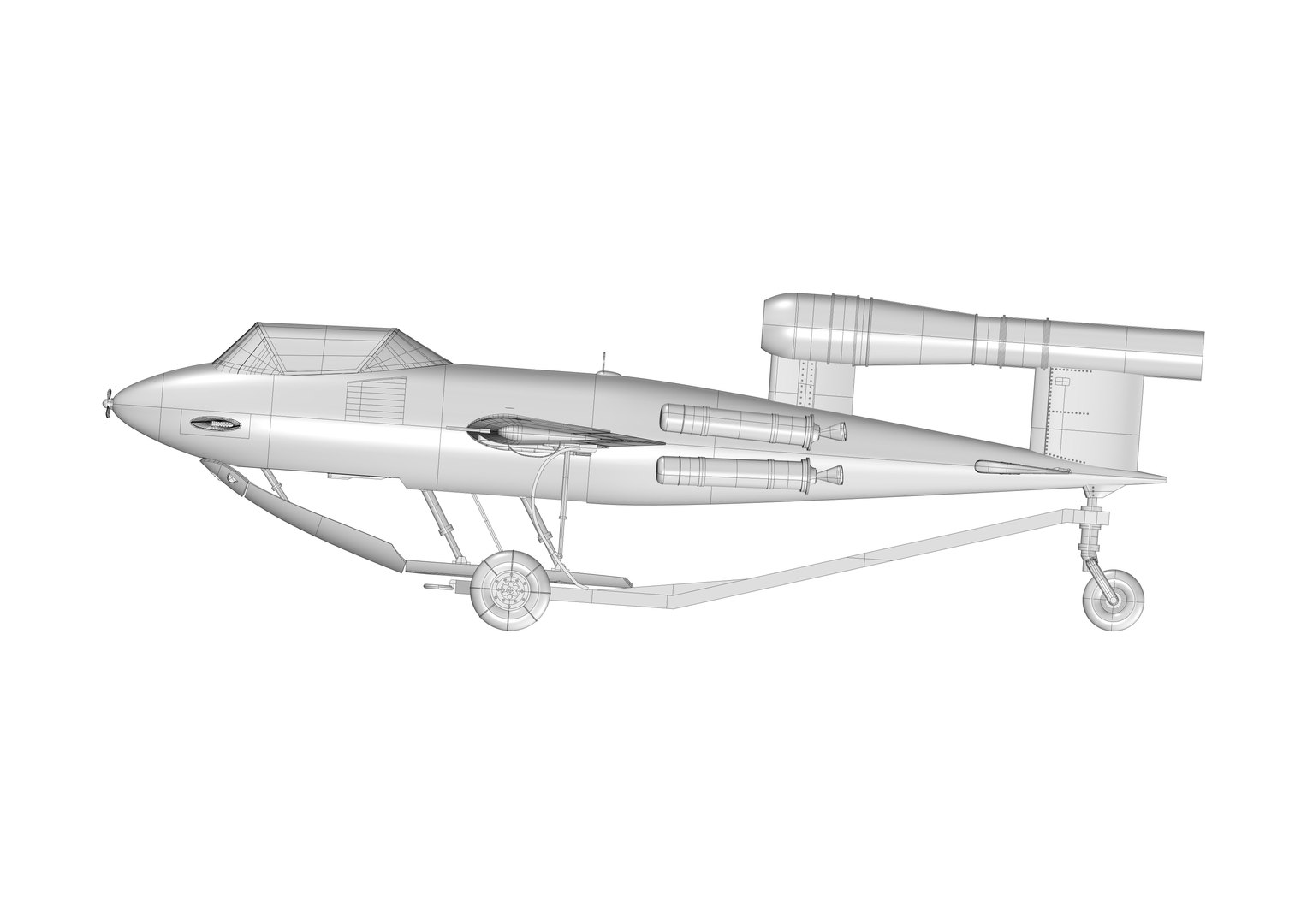 3D Ju EF126 Elli Single Argus As 104 Model - TurboSquid 2184814