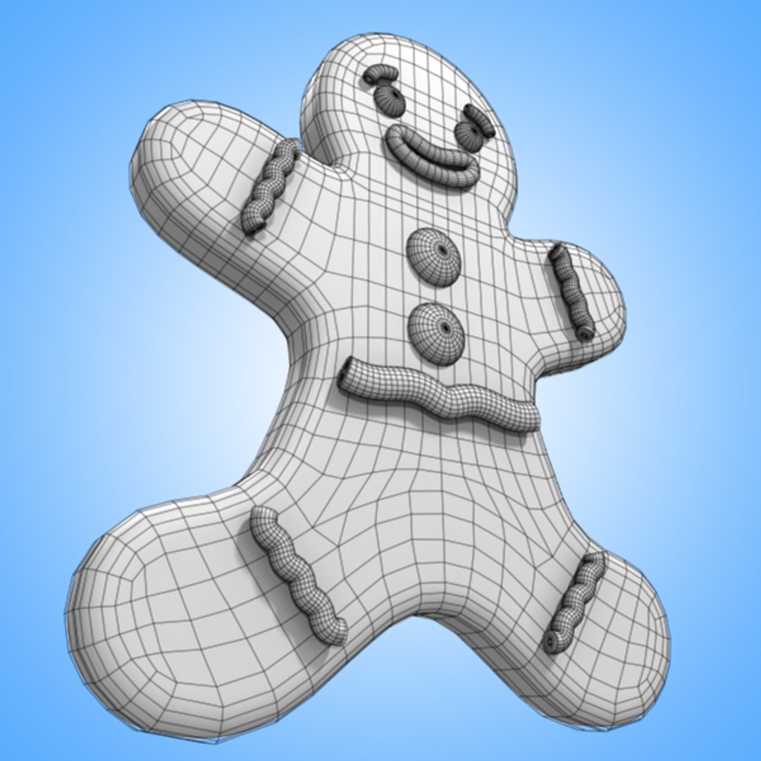3d Model Gingerbread Man