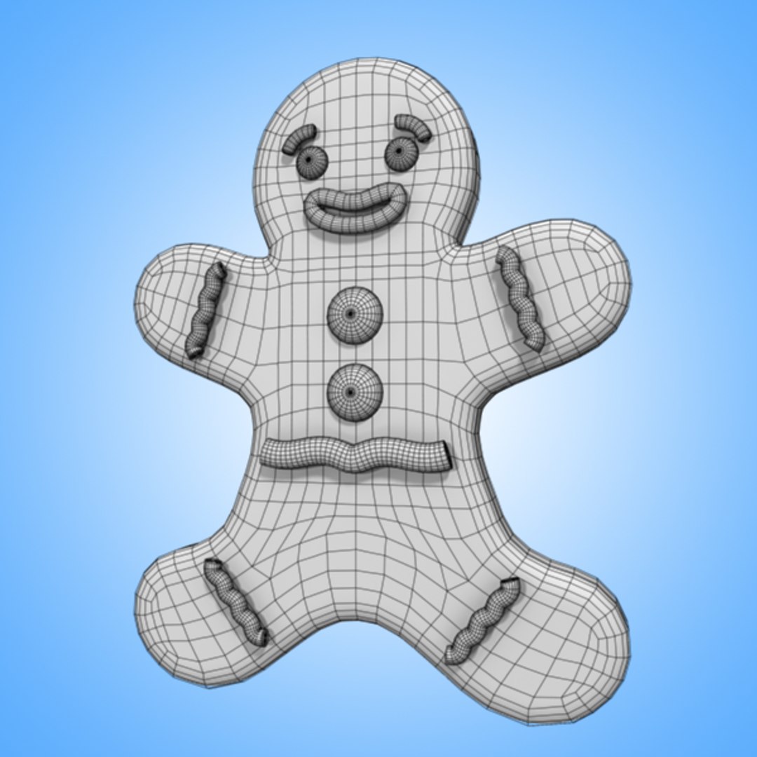 3d Model Gingerbread Man